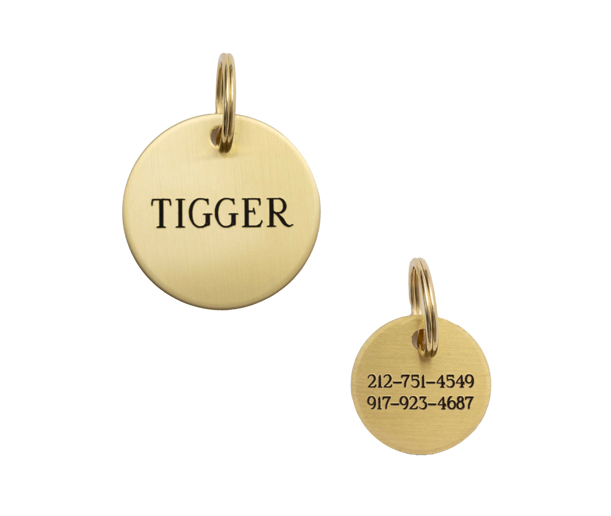 Brass - ID Tag - Round - Dog Tag – Canine Styles