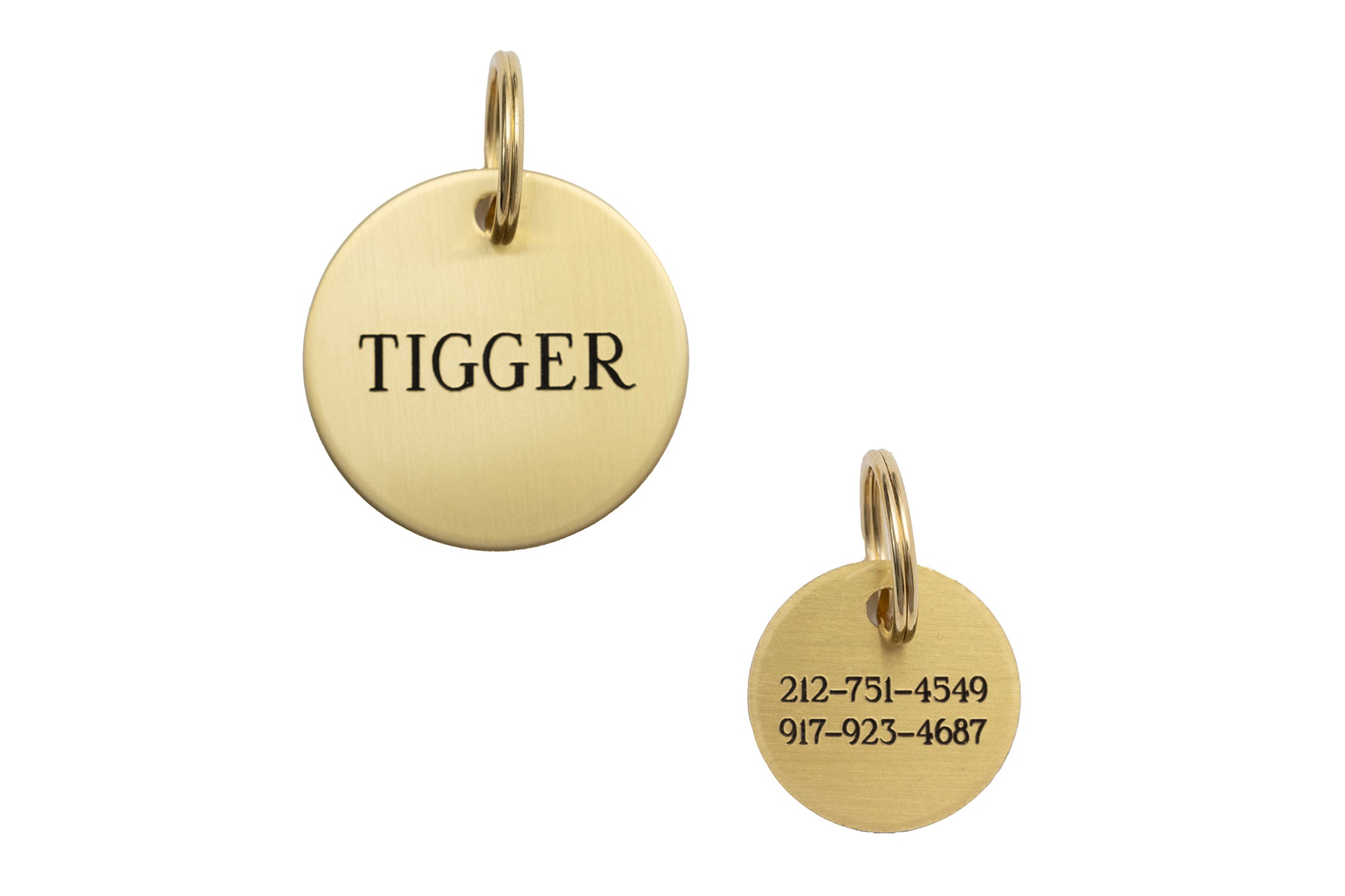 Brass - ID Tag - Round - Dog Tag – Canine Styles
