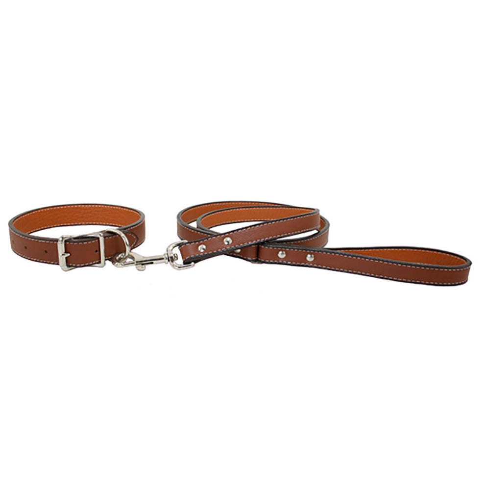 Auburn Dog Lead - Soft Leather - 11 Color Options - 4Ft, 5Ft & 6Ft ...