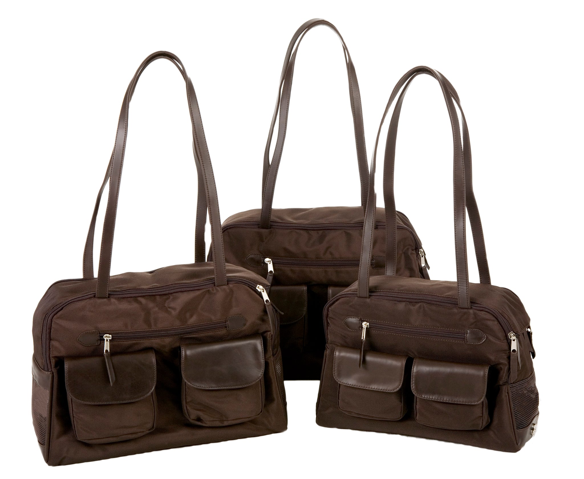 Dog Carrier - Cargo Carrier - Brown Nylon – Canine Styles