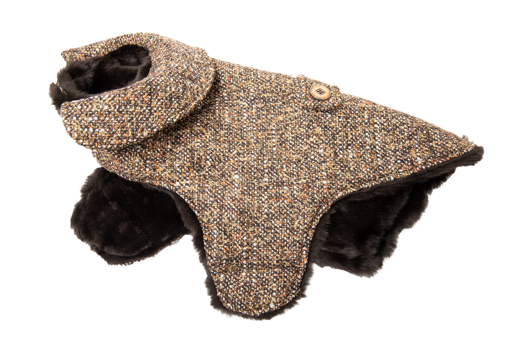 Couture Wool - Dog Coat - Brown Wool Tweed – Canine Styles